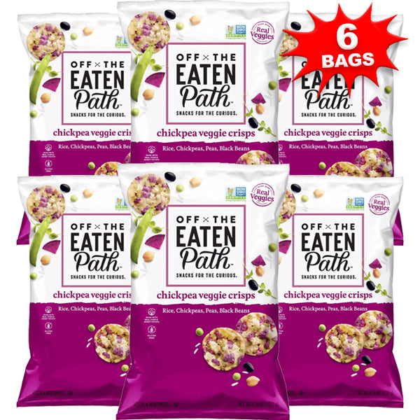 6 x 6oz Off The Eaten Path Veggie Crisps