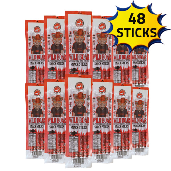 Pearson Ranch Wild Boar 1oz Meat Snack Sticks 12 x 4pk