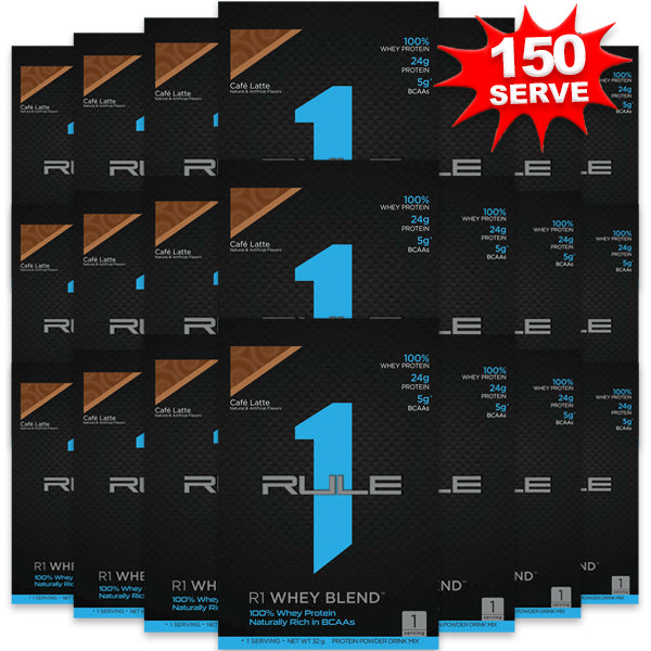 Rule1 R1 Whey Protein Blend Singles 150pk