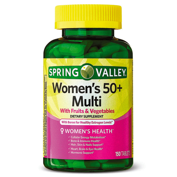Spring Valley Women's 50+ Multi with Fruits & Veggies 150 Tablets