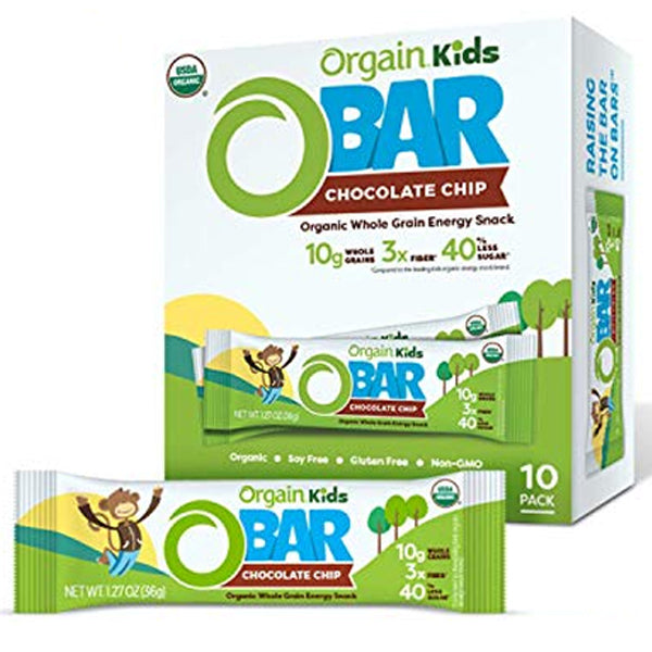 Orgain Kids OBar Energy Snack 10pk